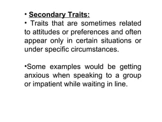 Presentation of personality | PPT