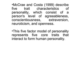 Presentation of personality | PPT