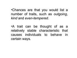 Presentation of personality | PPT