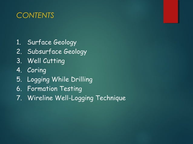 Surface Geology and Subsurface Geology | PPT | Geology | Science
