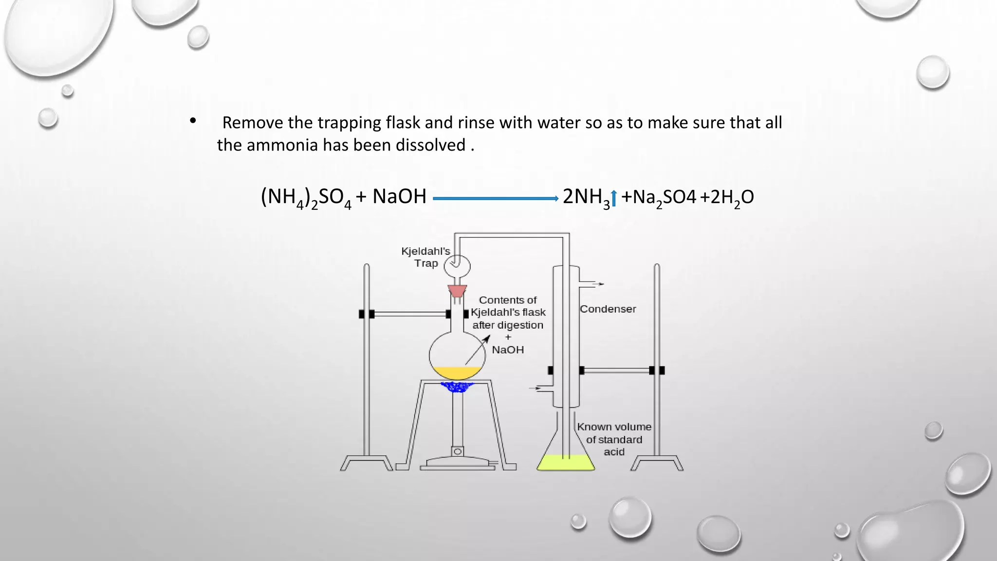 Presentation of pharmaceutical analysis on kjeldhal method of nitrogen ...