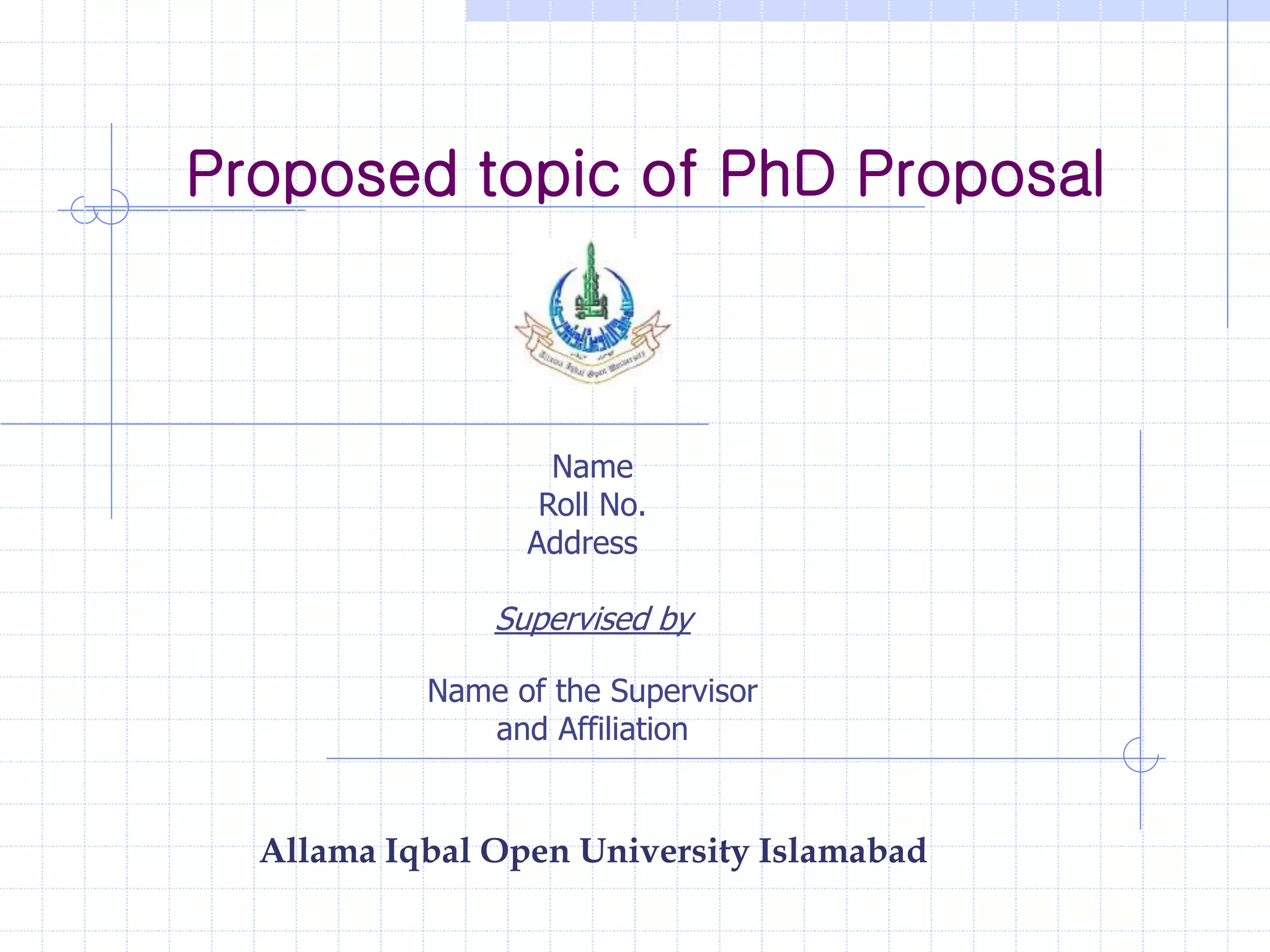 Presentation of PhD Research Proposal (Format).ppt