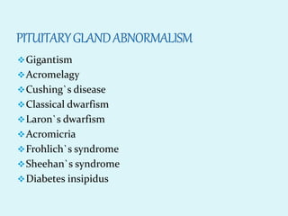 Presentation of pituitary | PPTX