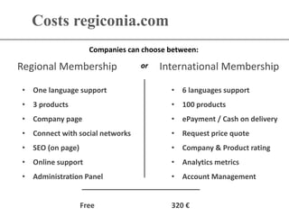Presentation regiconia.com