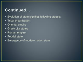 western concept of state | PPTX