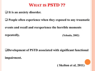 Journey to posttraumatic stress disorder | PPTX