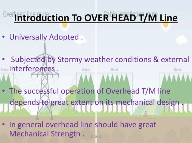 Mechanical Design of Overhead Lines | PPTX | Science