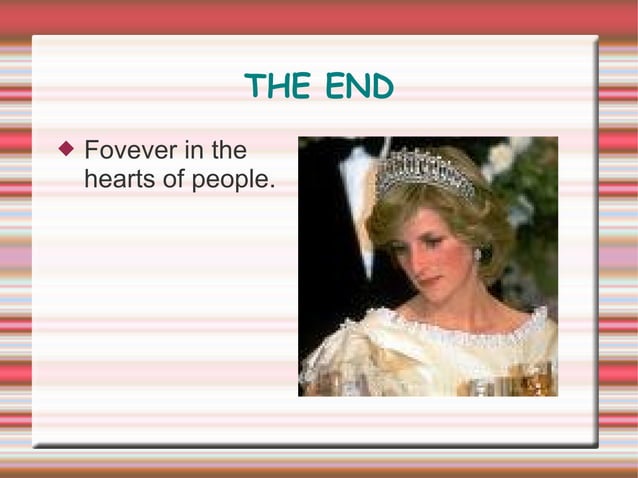 Presentation Of Princess Diana | ODP