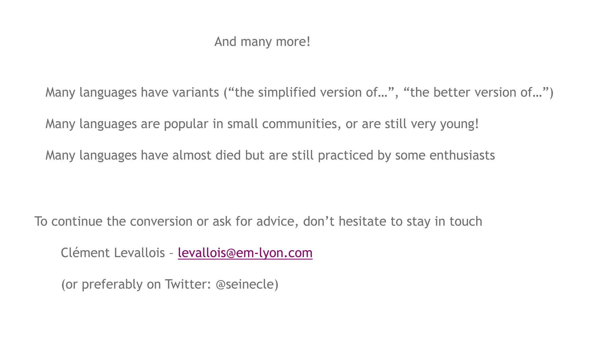 Presentation of programming languages for beginners | PPT