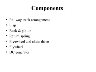 power generation by railway track\\ PPT | PPT