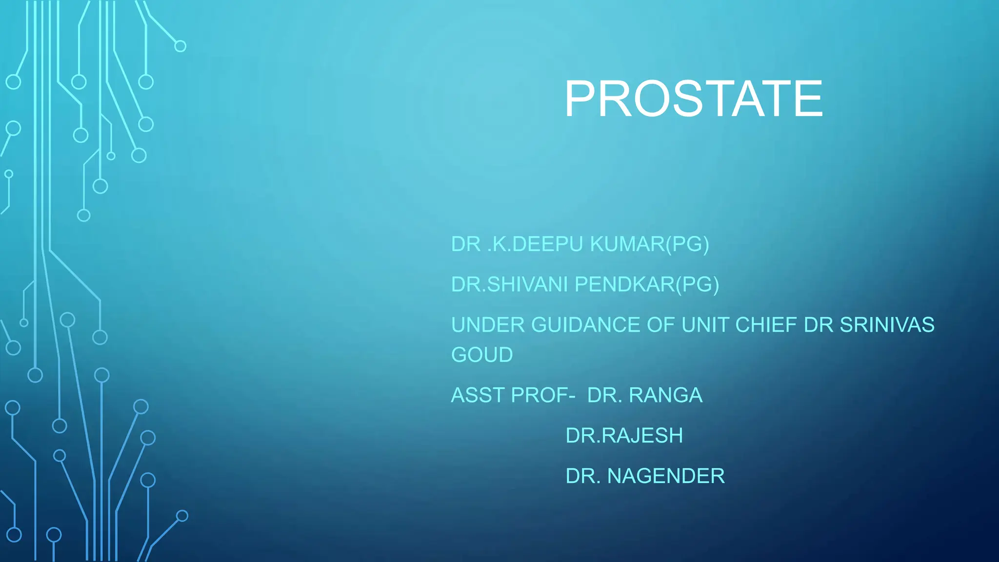 Diseases of prostate with infection, benign prostatic disease and cancer | PPTX