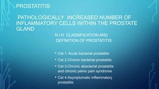 Diseases of prostate with infection, benign prostatic disease and ...