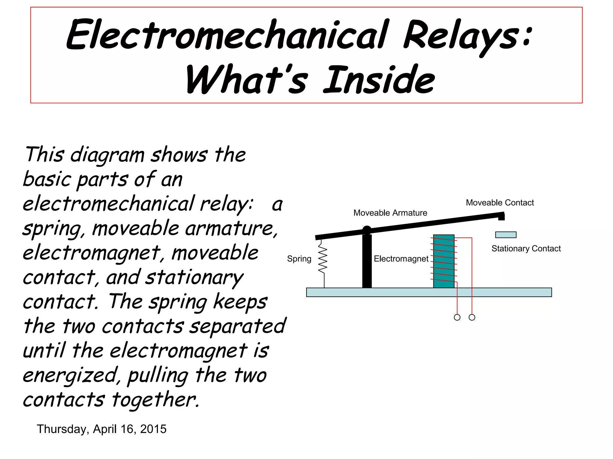 Electromechanical Relay | PPT