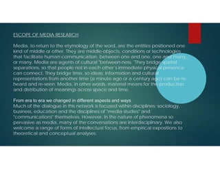 Presentation of research mdia and its escope | PDF