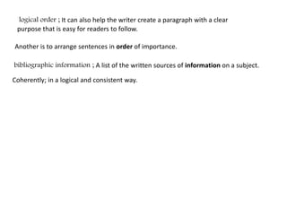 Writing a research report | PPTX