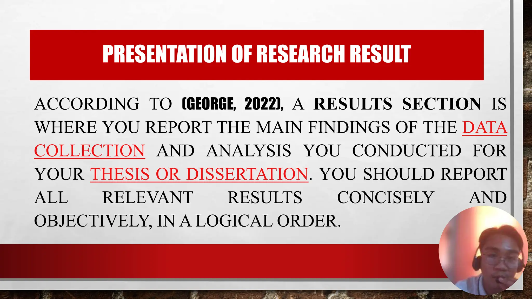 A LESSON PRESENTATION OF RESEARCH RESULT | PPTX