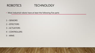 Presentation of robotics | PPTX