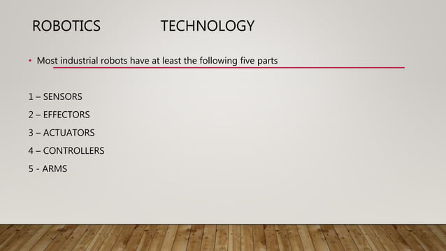 Presentation of robotics | PPTX