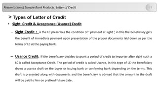 Presentation of sample bank products | PPTX
