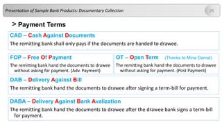 Presentation of sample bank products | PPTX