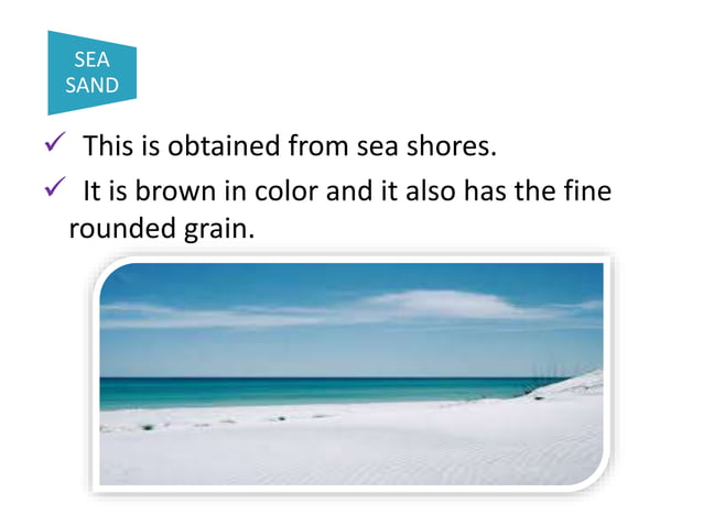Presentation of sand | PPTX | Geology | Science