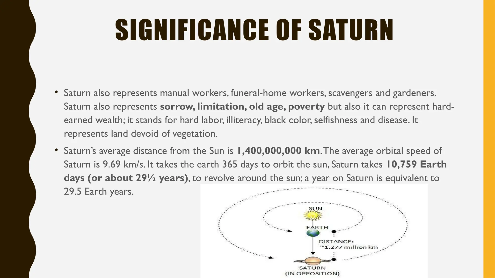 Presentation of saturn by somone on the planet | PPTX