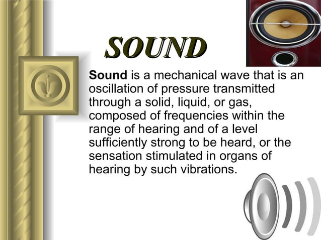 Presentation of science (sound) | PPT | Digital Audio | Computer ...