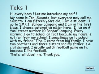 Presentation of self introduction | PPTX