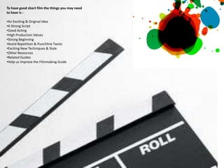 Presentation of short film | PPTX