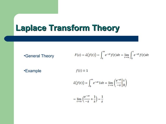 Presentation on laplace transforms | PPT | Physics | Science
