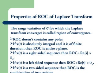 Presentation on laplace transforms | PPT