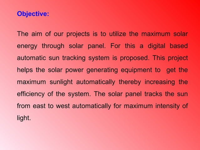 Presentation of single axis solar tracker | PPT | Track and Field | Sports