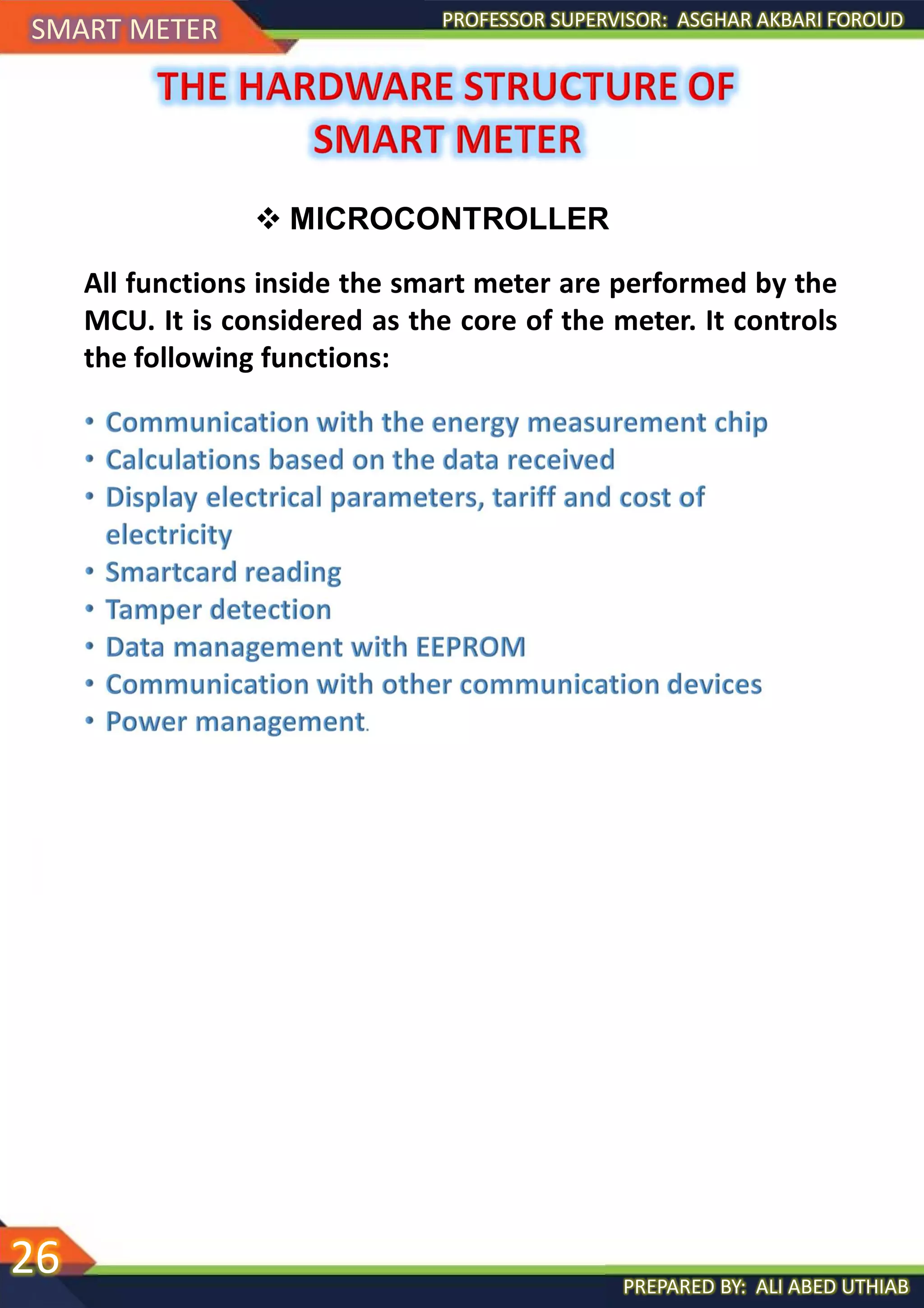 Presentation of smart meter | PDF