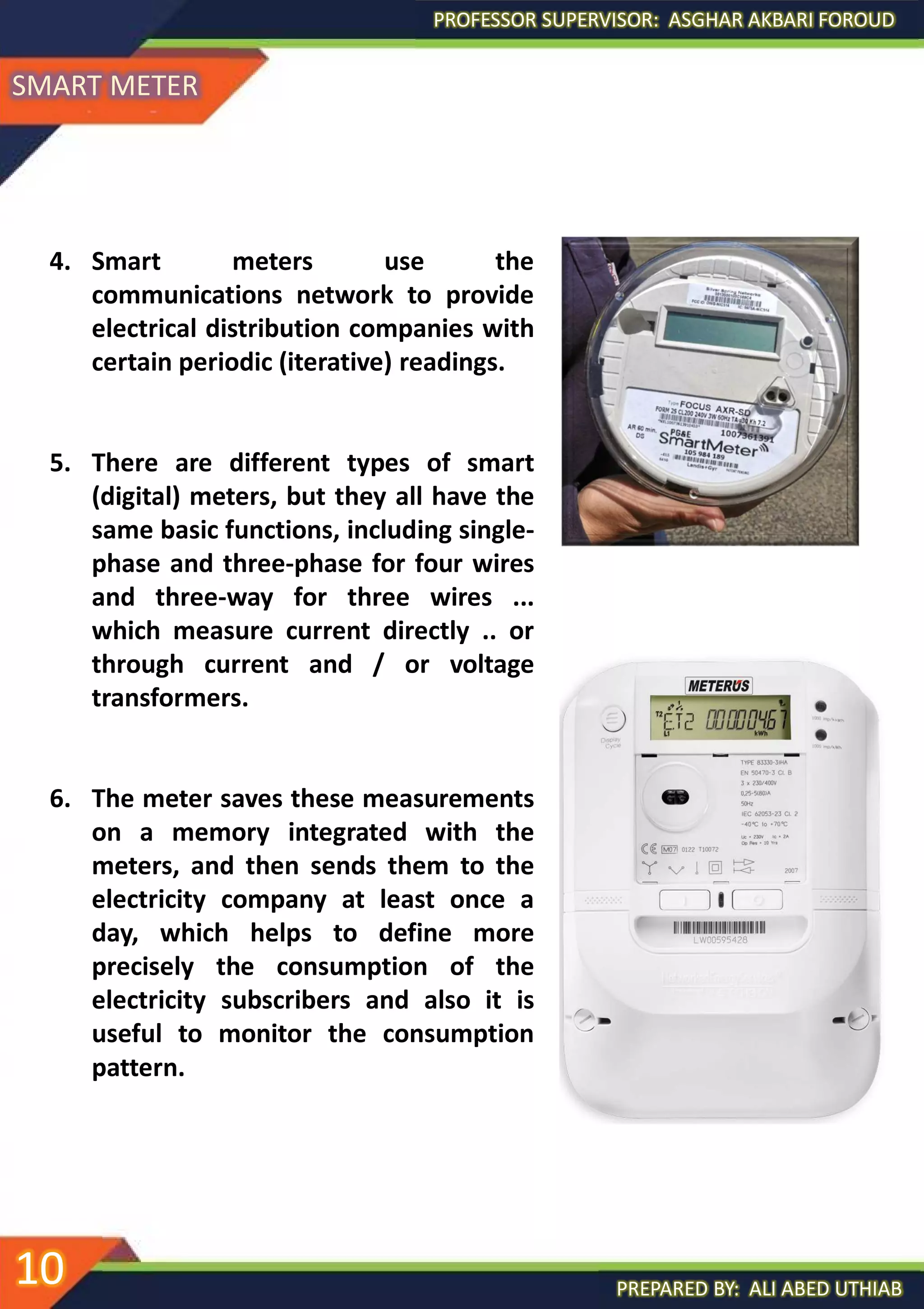 Presentation of smart meter | PDF