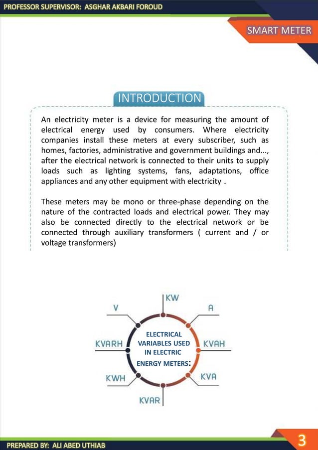 Presentation of smart meter | PDF | Power and Energy Industry | Industries