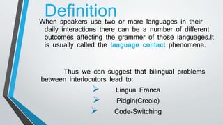 Presentation of sociolinguistics | PPTX