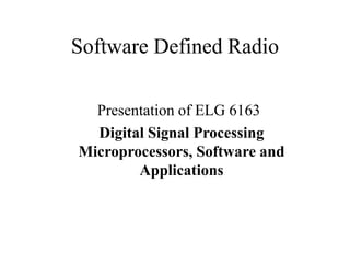 Presentation of Software Defined Radio.ppt