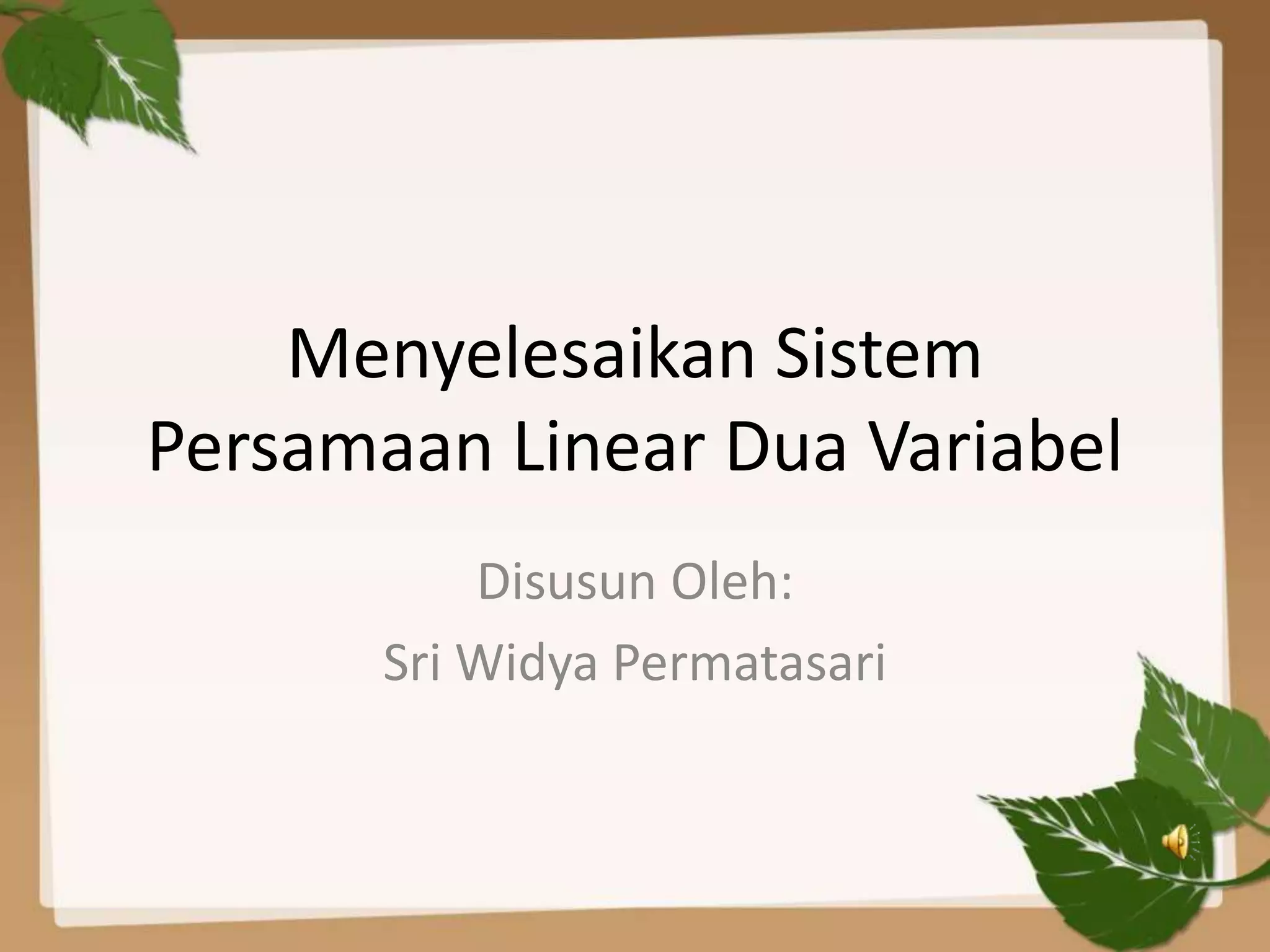 Presentation of solving sletv new | PPTX