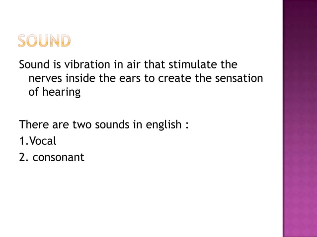 Presentation of sounds spelling and symbol | PPTX