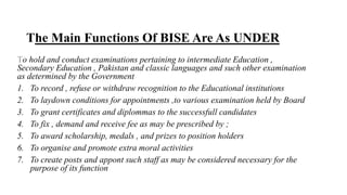 TEVTA,BISE of Punjab,Punjab Textbook Board | PPTX