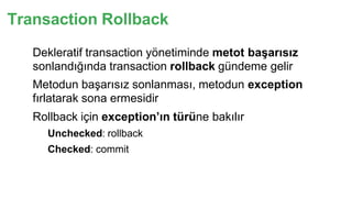 Dekleratif Transaction Yönetimi | PPT