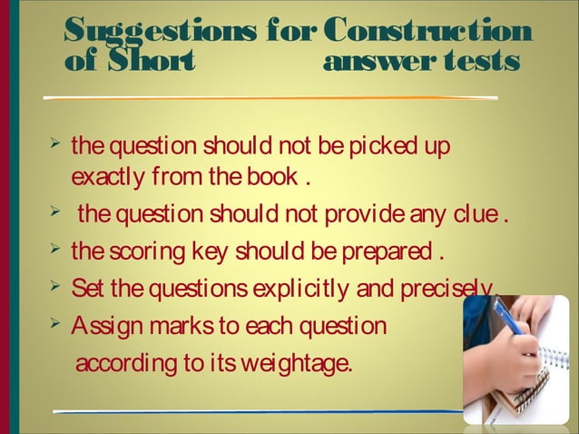 subjective test | PPT