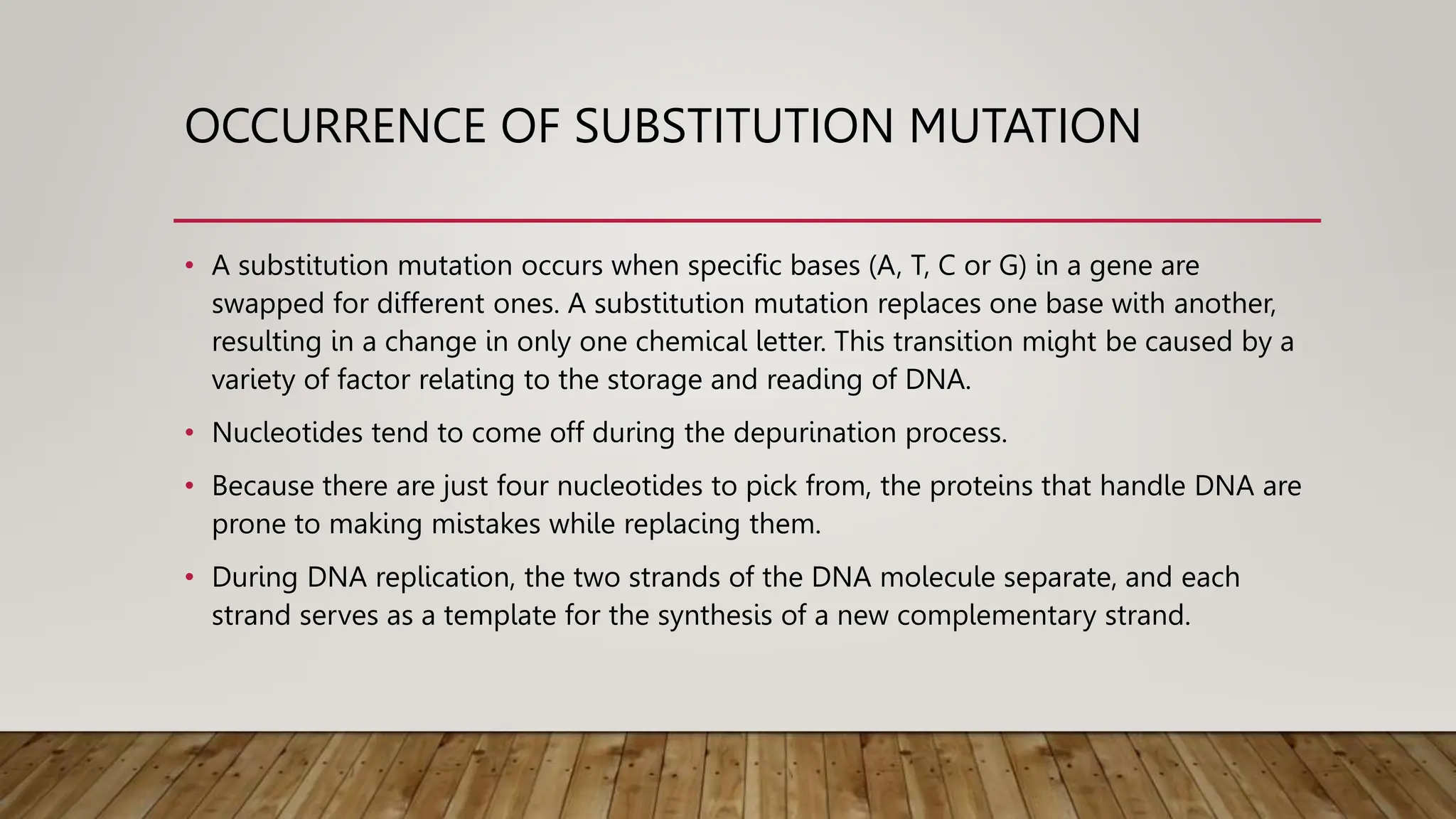 Presentation Of Substitution Mutationpptx