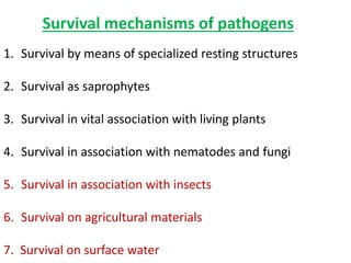 Presentation of survival mechnisms of pathogens | PPTX