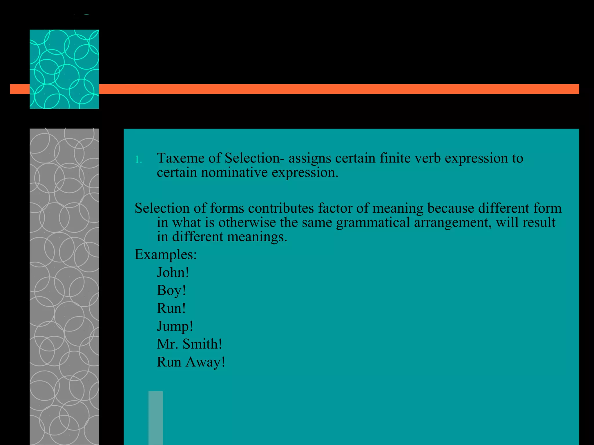 Presentation of tagmemic grammar | PPT