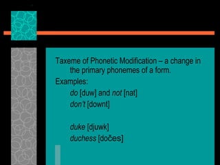 Presentation of tagmemic grammar | PPT