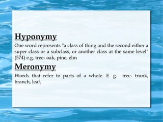 Presentation of text linguistics | ODP