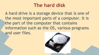 Presentation of the big external memory | PPTX