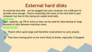 Presentation of the big external memory | PPTX | Computer Peripherals ...