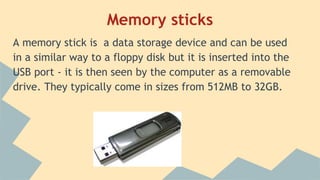 Presentation of the big external memory | PPTX | Computer Peripherals ...